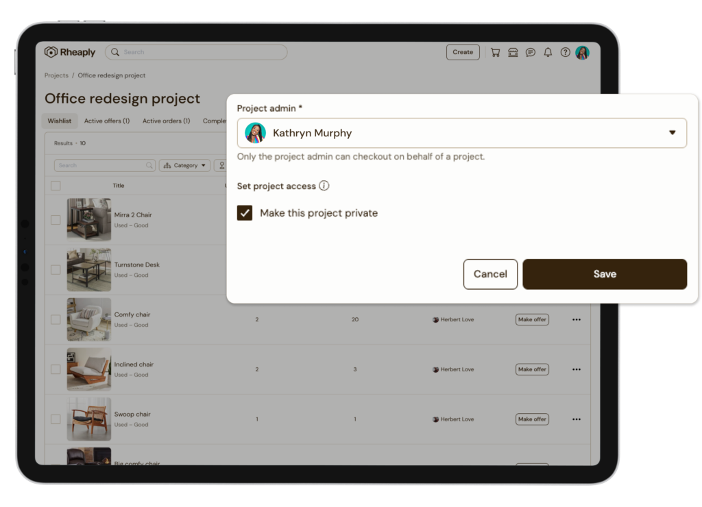 Internal Reuse for Maximized Asset Utilization | Rheaply