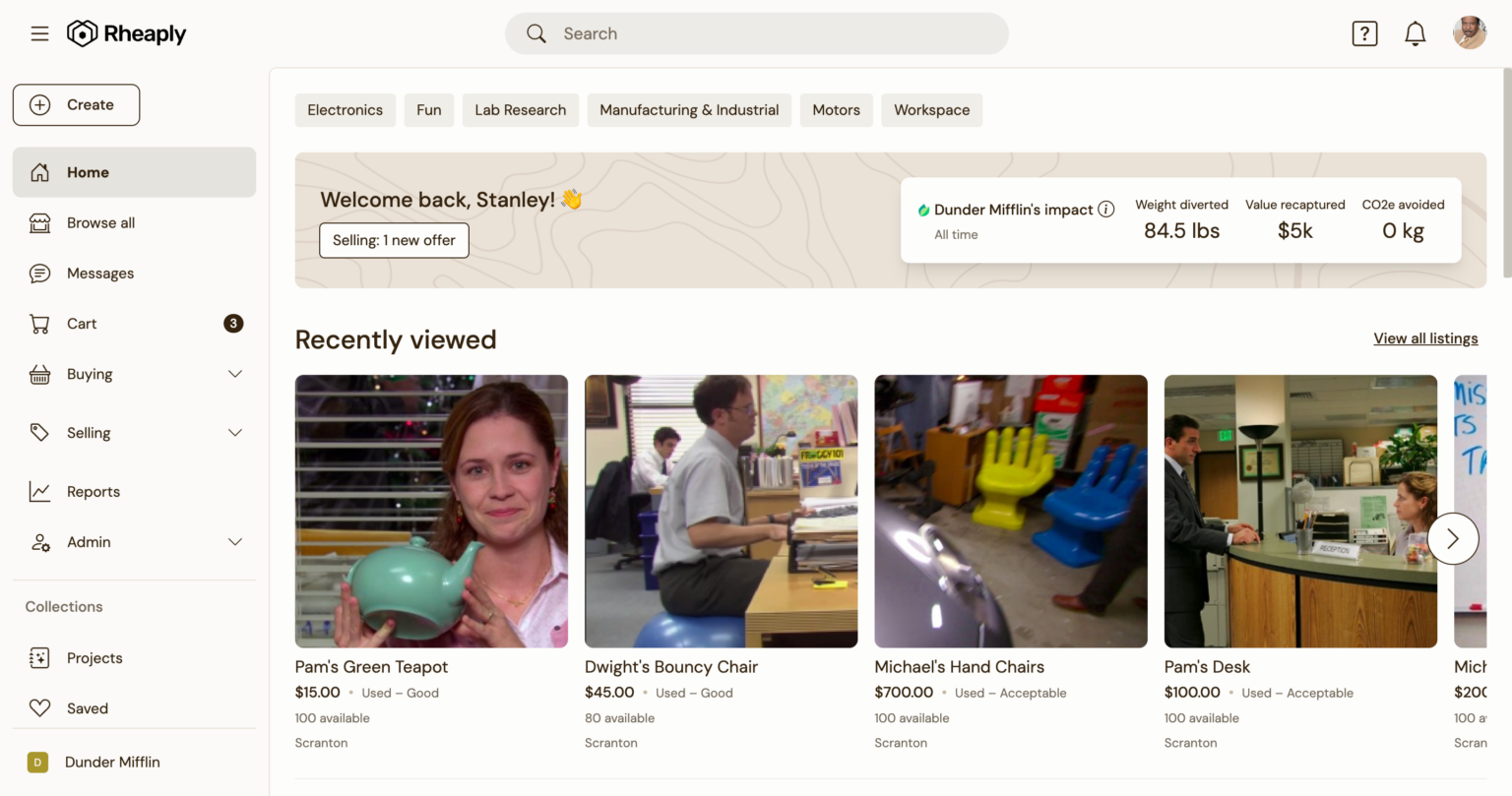 What's new in Rheaply: Platform navigation upgrades - Rheaply